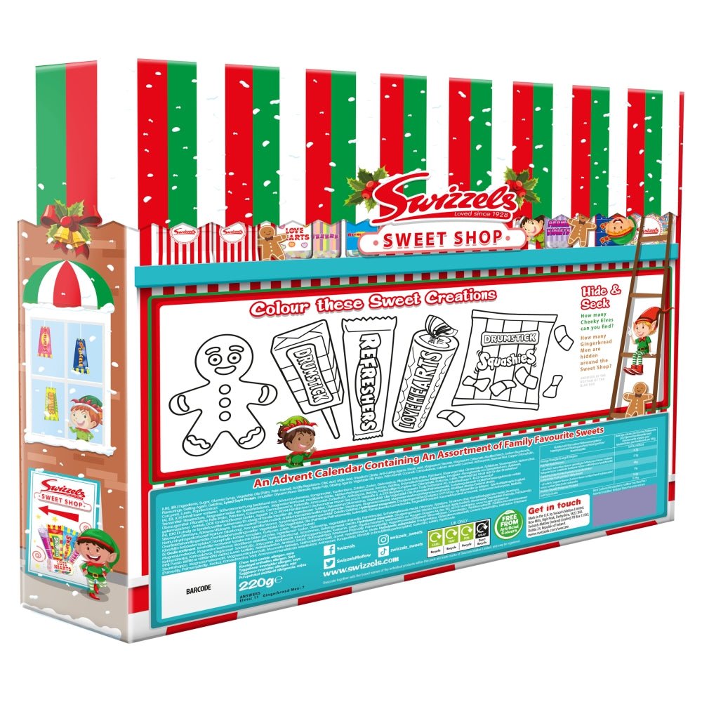 Swizzels Sweet Shop Advent Calendar 220g – SoSweet