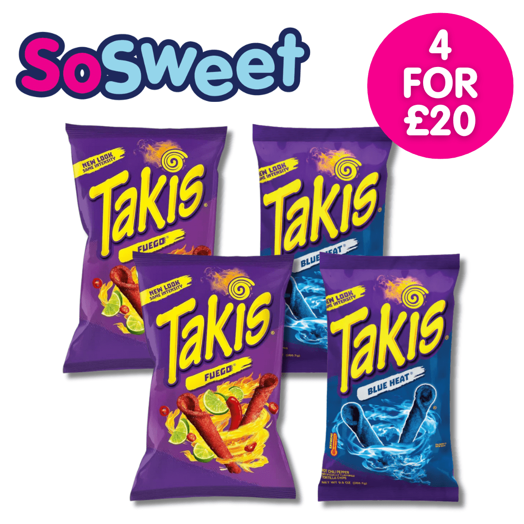 Takis UK - Fuego, Blue Heat & More | SoSweet