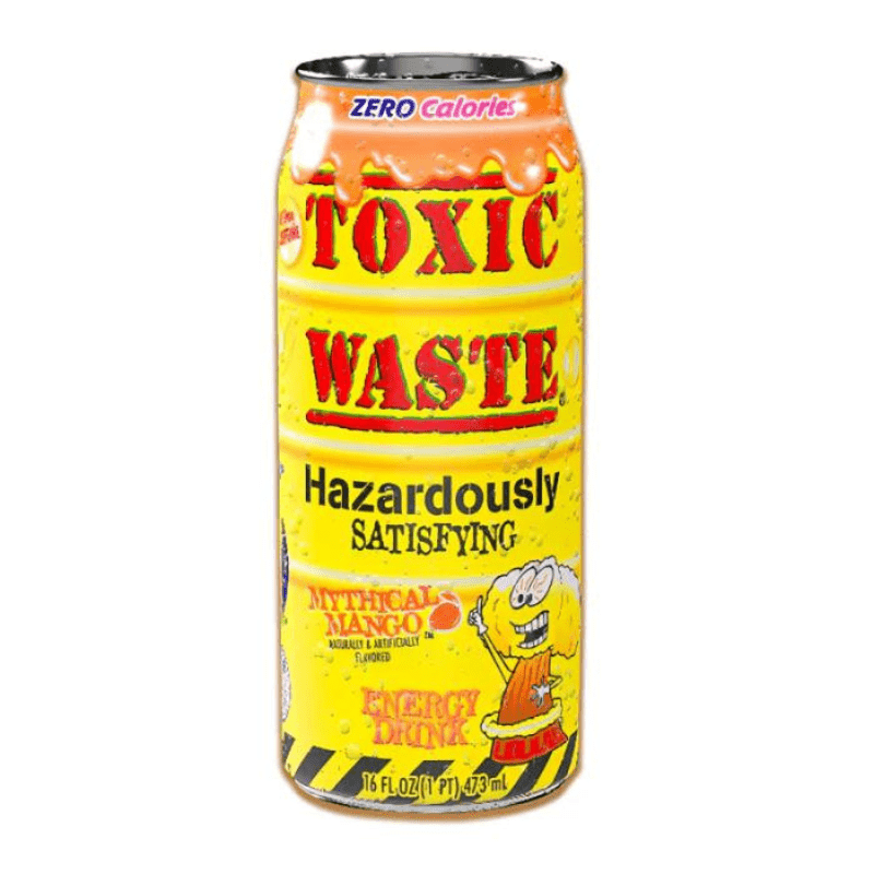 Toxic Waste Energy Drink Can Mango Can 473ml – SoSweet