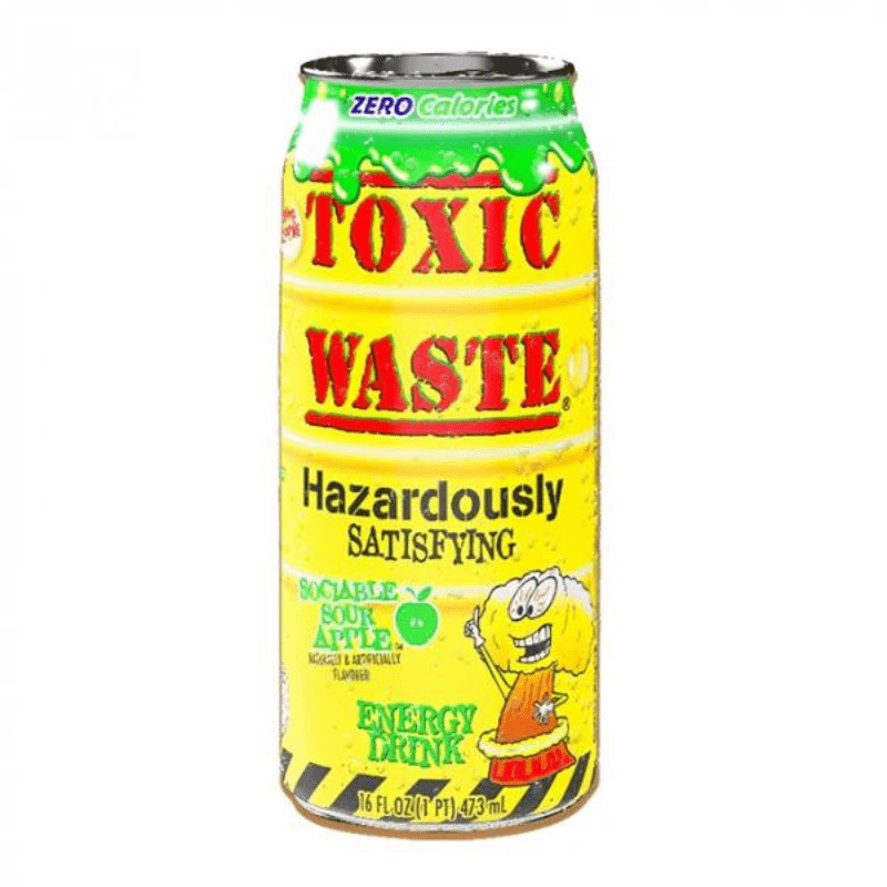 Toxic Waste Energy Drink Can Sour Apple Can 473ml – SoSweet