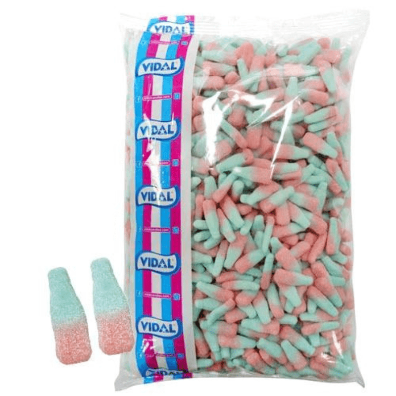 Vidal Medium Fizzy Bubblegum Bottles Bag 3kg – SoSweet
