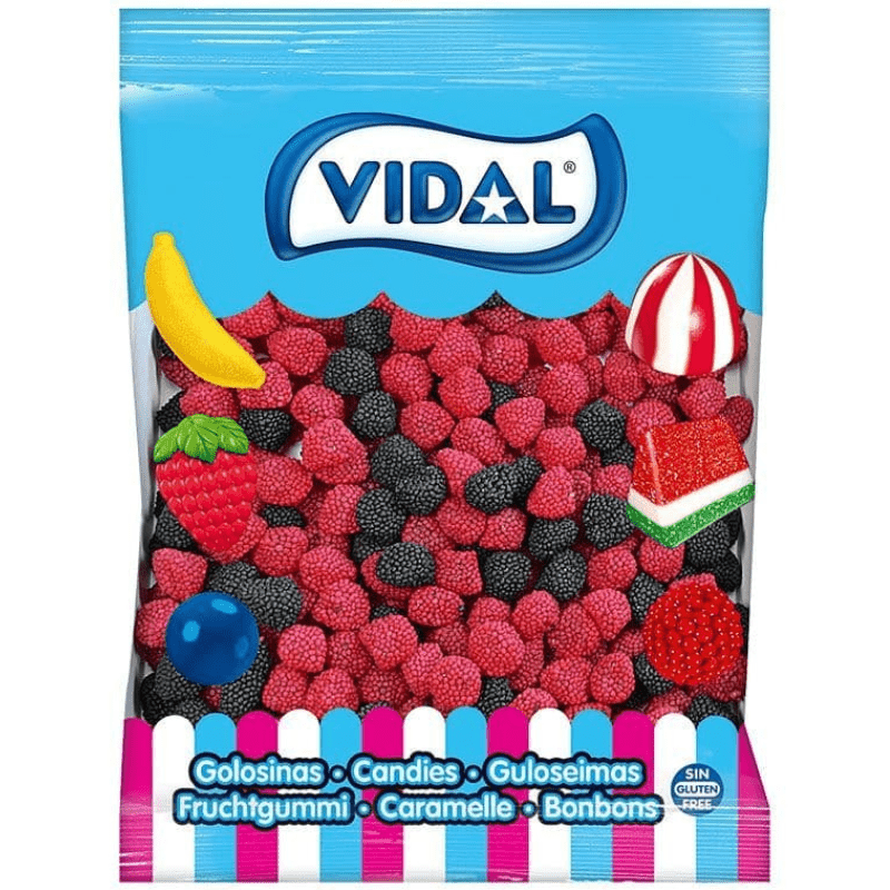 Vidal Mini Red & Black Berries with Bits Bag 1kg – SoSweet