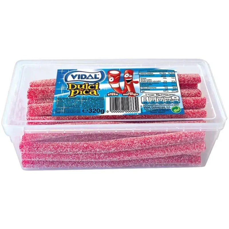 Vidal Pencils Sour Strawberry (200pcs Tub) – SoSweet