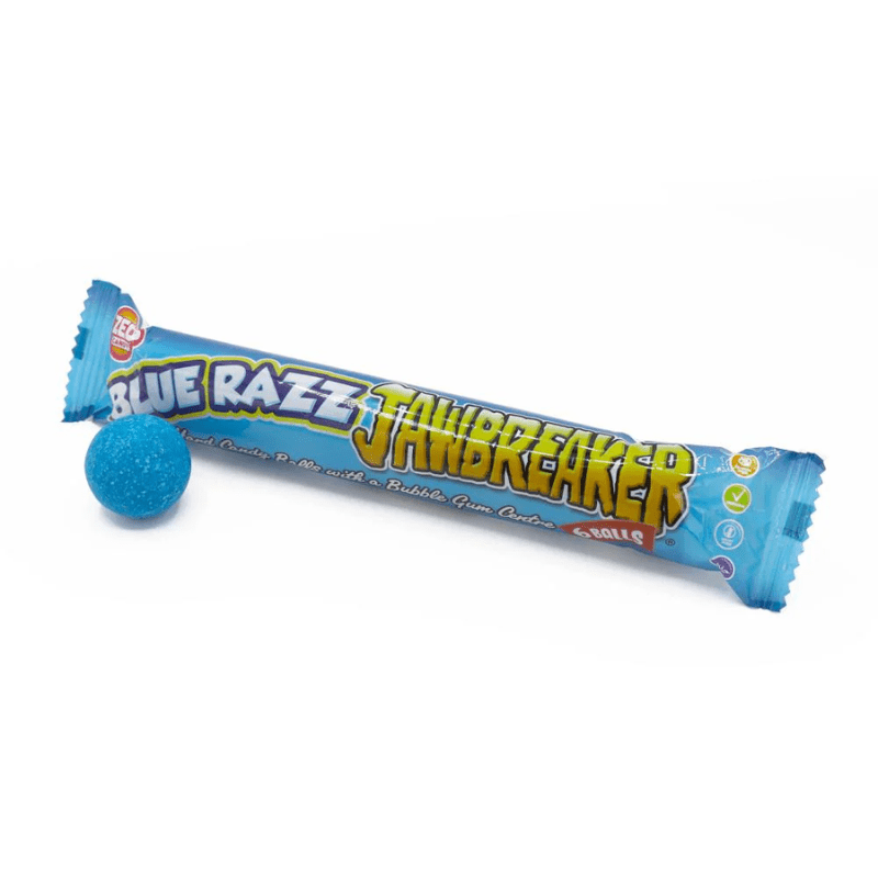 Zed Candy Blue Razz Jawbreaker: Sour Blue Raspberry – SoSweet